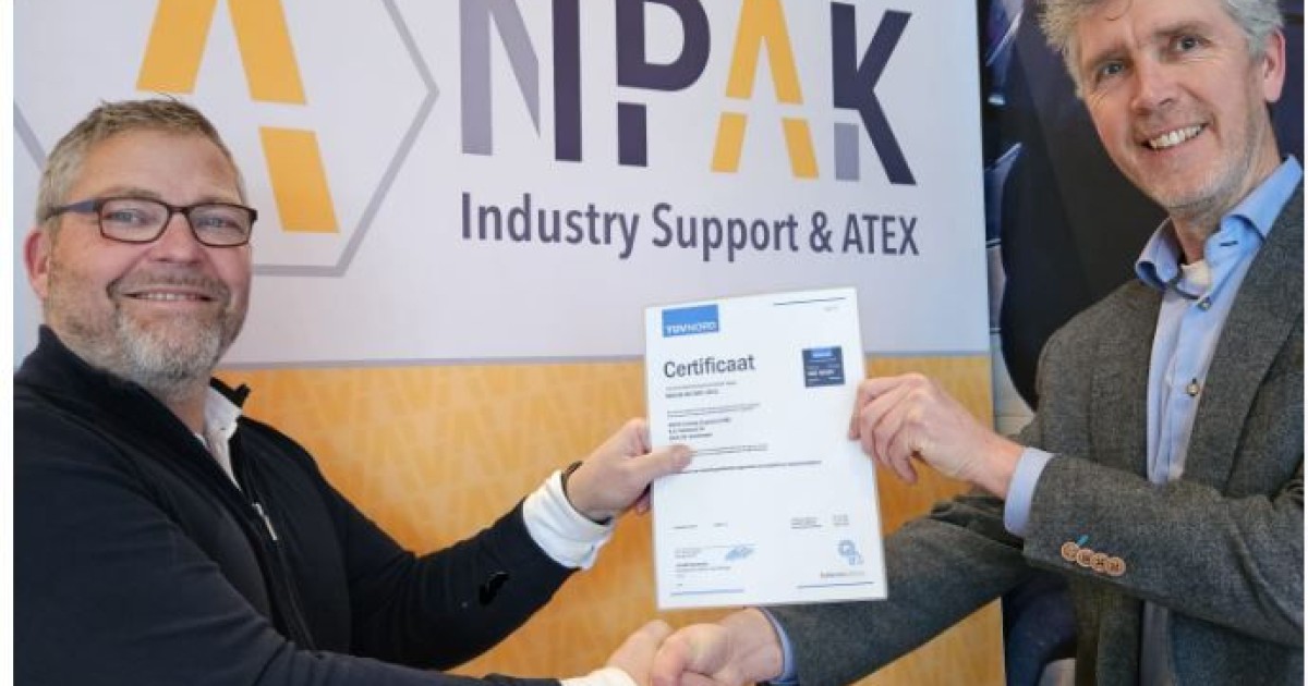 ANPAK Industry Support & ATEX B.V. behaalt ISO 9001-certificaat!